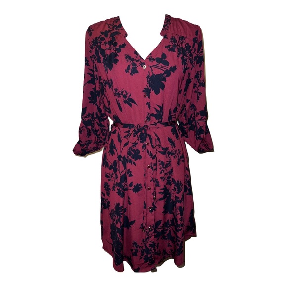 41 Hawthorn | Dresses | 4 Hawthorn Floral Dress With Matching Belt ...